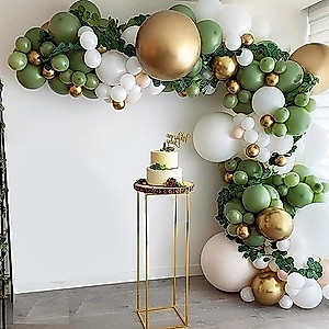 RUBFAC 36in Gold Giant Balloons, 5pcs Metallic Gold Latex Helium Balloons for Birthday Wedding Party Photo Shoot Baby Shower Decoration