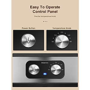 Reemix Electric 8 Trays Food Dehydrator Machine, 400W Jerky Dryer with Temperature Control 95-176℉, Electric Food Preserver for Fruits, Veggies, Meats & Dog Treats