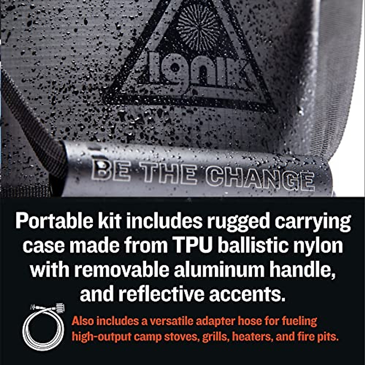 Ignik Gas Growler X-Comp Lightweight 11-Pound Composite Propane Tank with Carry Case and Adapter Hose