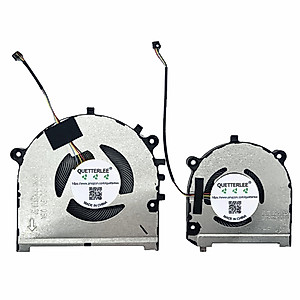 QUETTERLEE Replacement New Laptop CPU+GPU Cooling Fan for Lenovo ThinkBook 13S-IWL 13S-IML K3-IWL S540-13IWL 6Pro-13IWL Series DFS5K123043630 FLDU DFS150305140T FL03 DC5V 0.5A Fan