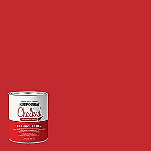 Rust-Oleum Chalked Ultra Matte Farmhouse Red Water-Based Acrylic Chalk Paint 30 oz.