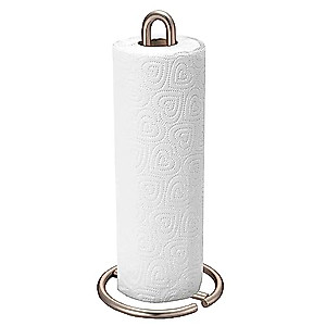 Home Basics Simplicity Collection Paper Towel Holder, Satin Nickel