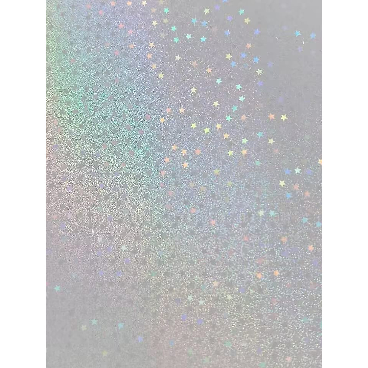Bleidruck 25 Sheets Sand Stars Holographic Sticker Paper A4 Size Glitter Clear Holographic Overlay Laminating Film Self Adhesive Vinyl Sheets