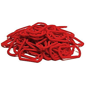 Bulk Military GI Dog Tag Silencer Rubber Silicone Cover, Red, 25 pc