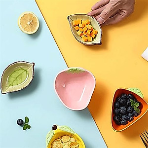 Appetizer Plates Snack Bowls Cute Ceramic Soy Sauce Plate Mini Seasoning Plate Tomato Sauce Plate Tomato Sauce Soy Sauce Appetizer Dipping Sauce Small Bowl Salad Plates Dinner Plates ( Color : A )