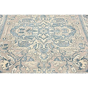 Unique Loom Paris Collection Area Rug - Louisa (5' 1" x 8' Rectangle, Dark Gray/ Beige)