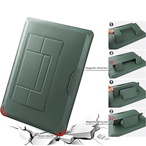 Hyfant Laptop Sleeve Case with Stand and Mouse Pad 13-14 Inch Laptop Case Chromebook Sleeve Leather Protective Cover for MacBook Pro/Air Dell HP Lenovo ThinkPad Samsung Asus Acer LG Laptops