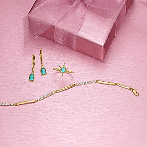 RS Pure by Ross-Simons Turquoise Starburst Ring With Diamond Accents in 14kt Yellow Gold. Size 6