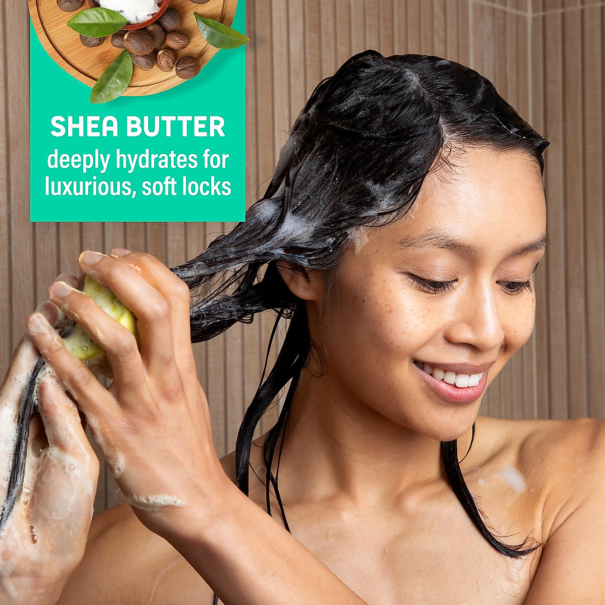 All Natural Solid Shampoo and Conditioner Bar Set - Lime & Bergamot Shampoo Bar and Conditioner Bar made with Gentle Coconut Surfactants, Argan Oil, Babassu Oil, Vegan Silk, Vitamin B5, Oat Proteins for Hair Health and Volume