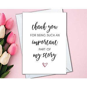 The Cardtel | Thank You Cards for Teacher, Appreciation Card for Nurse, Midwife Gift, Wedding Guest Thanks Note for Doctor, Surgeon, Coach, Mentor, Professor, Therapist (1 Card)