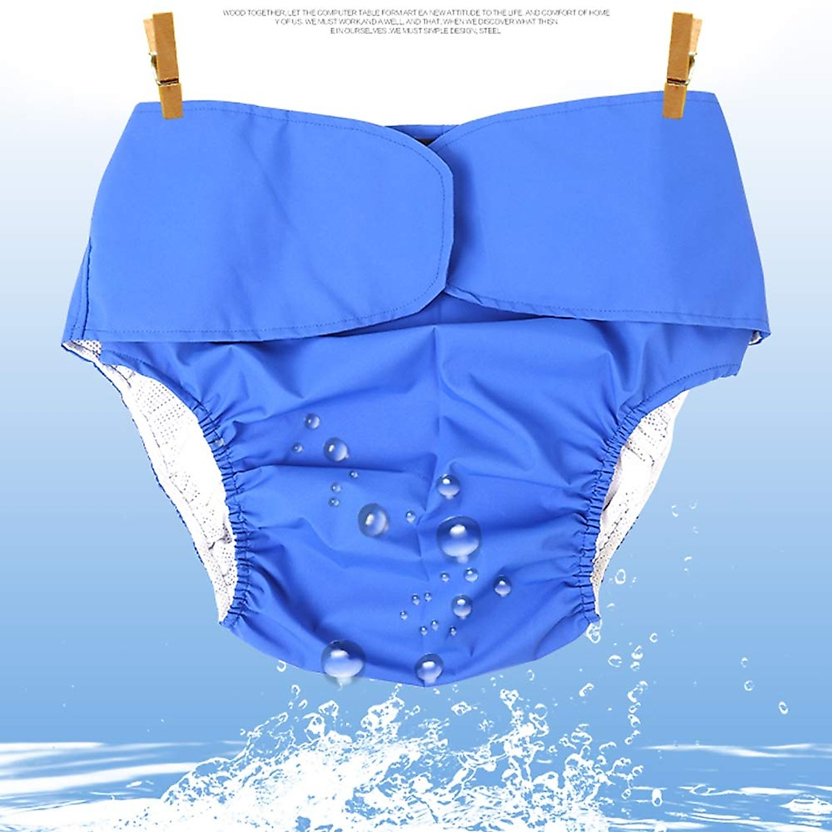 SRSGF Adults Cloth Diapers Reusable Men Women Incontinence Underwear Diaper Cloth Washable Adjustable,XL