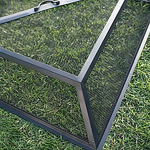 Blue Sky Outdoor Living SML3908 39" Screen Self-Assembled Square Spark Cover, Black