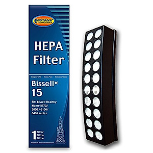 EnviroCare Replacement HEPA Vacuum Cleaner Filter Designed to Fit Bissell Style 15 Healthy Home and Heavy Duty Series vacuums