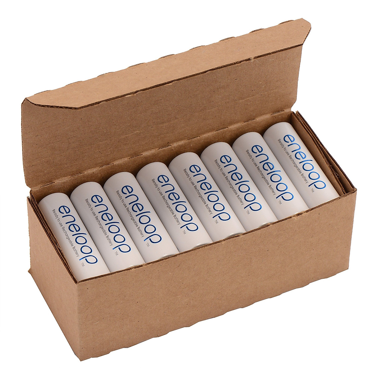 Eneloop Panasonic BK-3MCA24/CA AA 2100 Cycle Ni-MH Batteries 24 Pack & Panasonic K-KJ55MCA4BA Advanced Individual Battery 3 Hour Quick Charger with 4 AA Rechargeable Batteries, White