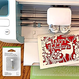 2 PCS Premium Fine Point Blade Compatible with Cricut Explore Air 2/Explore 3, Replacement Cutting Blades Compatible with Cicut Maker/Maker 3, Can Cut Most thinner Materials, Original Version