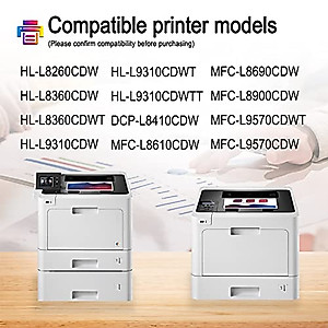 WAZ 1-Pack Color High Yield DR-431CL Compatible DR431CL Drum Unit (Toner Not Include) Replacement for Brother HL-L8260CDW L8360CDW L8360CDWT L9310CDW L9310CDWT Printer Drum Unit