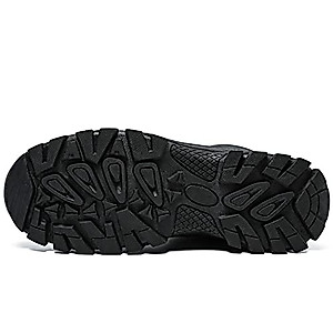 Military Tactical Ankle Boots, Men Outdoor Leather Winter Fur Warm Boots, Army Hunting Casual Shoes