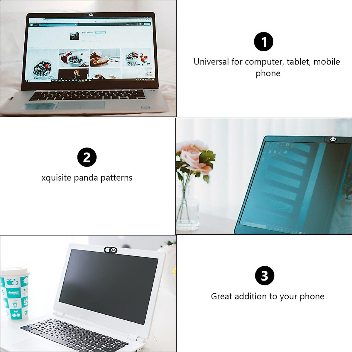 18 Pcs Camera Cover Webcam Cover Slide for Desktop Webcam Cover Slide for Tablet Webcam Cover Slider Webcam Cover Slide for Computer