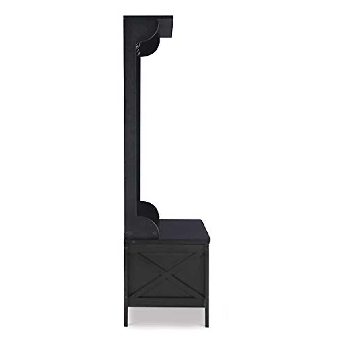 Linon Home Decor Anna Hall Tree-Wide Bench, Black