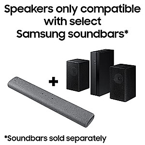 SAMSUNG HW-S50A 3.0ch Soundbar w/ Dolby Atmos, DTS Virtual:X, Built In Center Speaker, Adaptive Sound Lite, Bluetooth Multi Connection, Premium Design, 2021, Deep Gray