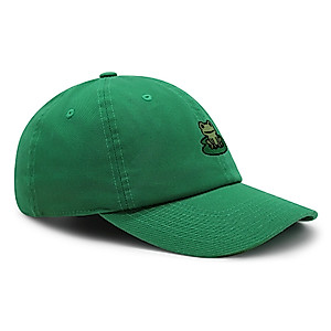 JPAK Frog Premium Dad Hat Embroidered Baseball Cap Frog Pond Frog Kelly Green