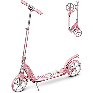Scooter for Kids Ages 6-12 - Scooters for Teens 12 Years and Up - Adult Scooter with Anti-Shock Suspension - Scooter for Kids 8 Years and Up with 4 Adjustment Levels Handlebar Up to 41 Inches High