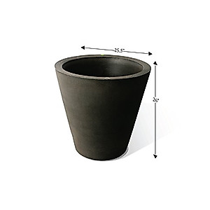 Algreen 89314 Olympus Planter, 26-Inch, Brownstone