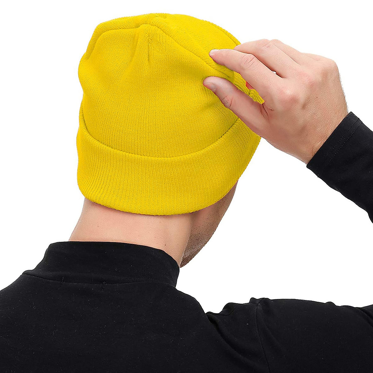 American Trends Winter Hats for Men Women Cuffed Beanies Hat Soft Plain Knit Hats Skull Caps