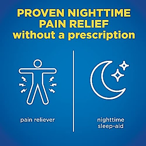 Amazon Basic Care Naproxen Sodium Pm, Naproxen Sodium and Diphenhydramine Hydrochloride Tablets, 220 Mg/25 Mg, 160 Count