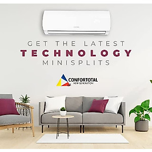 Confortotal 12000 BTU Mini Split Air Conditioner and Heat Pump 110V Ductless with WIFI