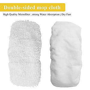 Ximoon Reusable Mop Pads Replacement Washable Mop Head for Oreck Steamer Mop - 6 Pack