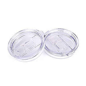 Lid for SUNWILL 14oz Mugs and 20oz Tumblers Only, Spill and Splash Resistant Sliding Covers Replacement 2 Pack, Straw Friendly, BPA Free