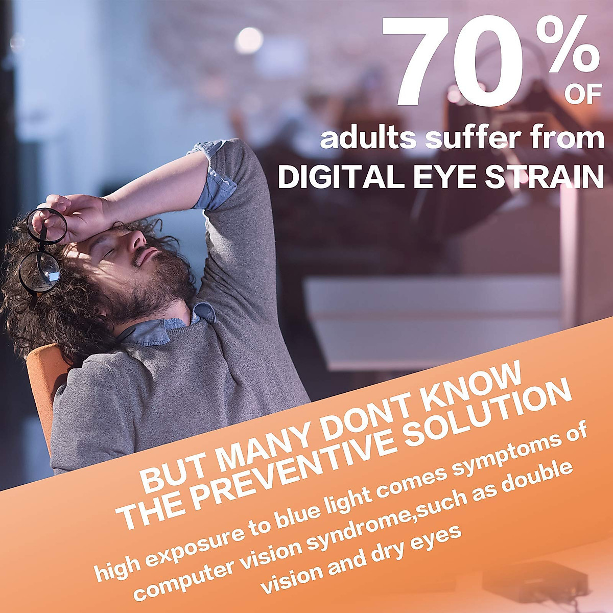 FONHCOO Blue Light Blocking Glasses Women Men TR90 Round Computer Eyeglasses (Coffee)