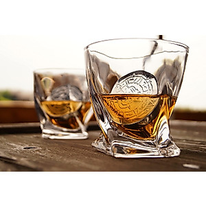 New Pirate Themed Silver Whiskey Decanter and Coin Set, Stainless Steel Whiskey Chilling Stones | 6pc Set with Chest | Whiskey Gift for Men, Dad, Husband, Boyfriend