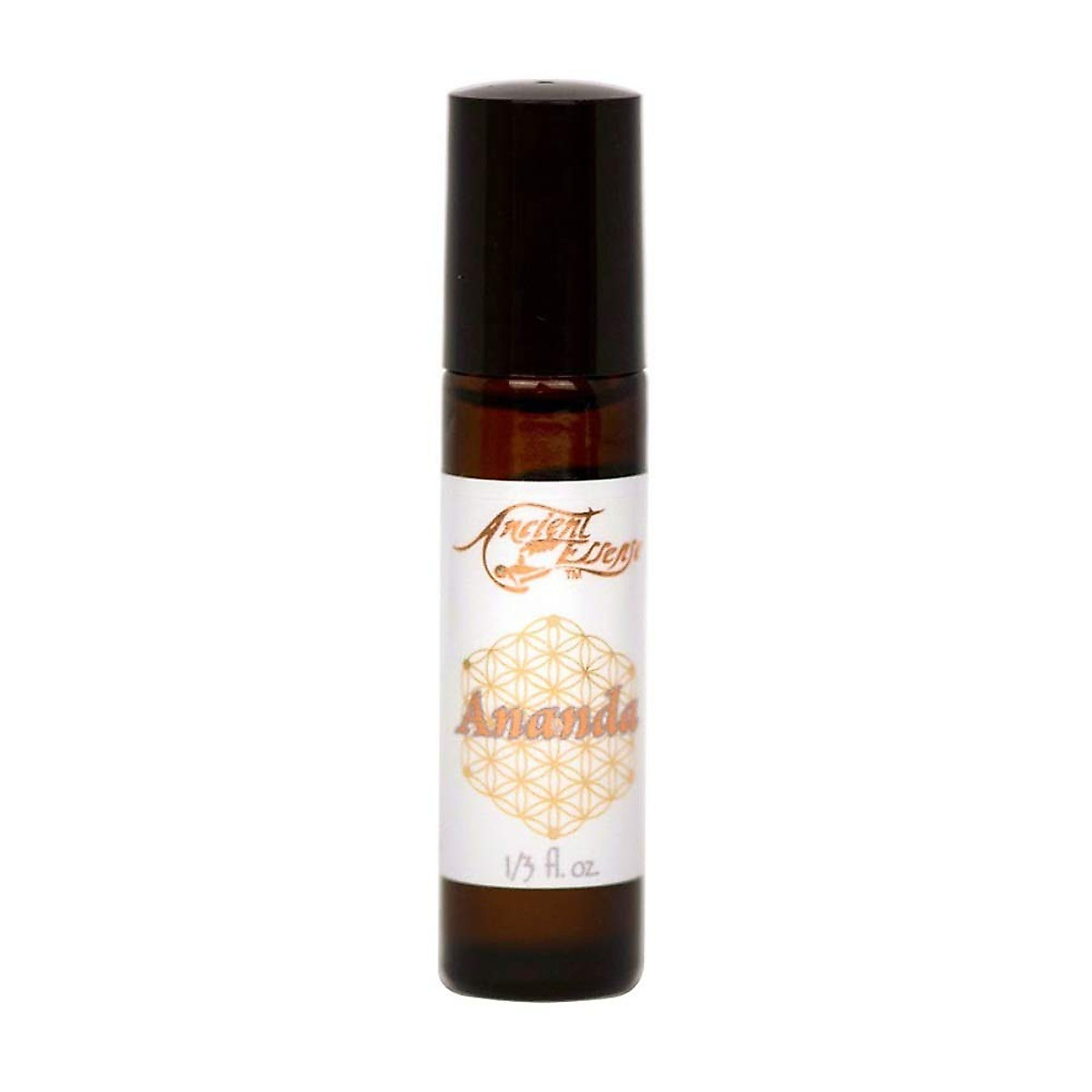 Ancient Essence Ananda Roll On Essential Oil Blissful Blend of Amber & Frankincense Creates Light & Mild Aroma Soothing Aromatherapy Calm & Relaxing (1/3 FL OZ)