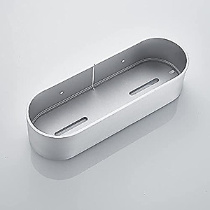 FINECHI Shower Caddy Shower Shelf for Bathroom Hanging Shower Caddy Rustproof No Drilling Adhesive Wall Mounted Bathroom Storage Shower Organizer Shampoo Holder (Brushed Nickel)