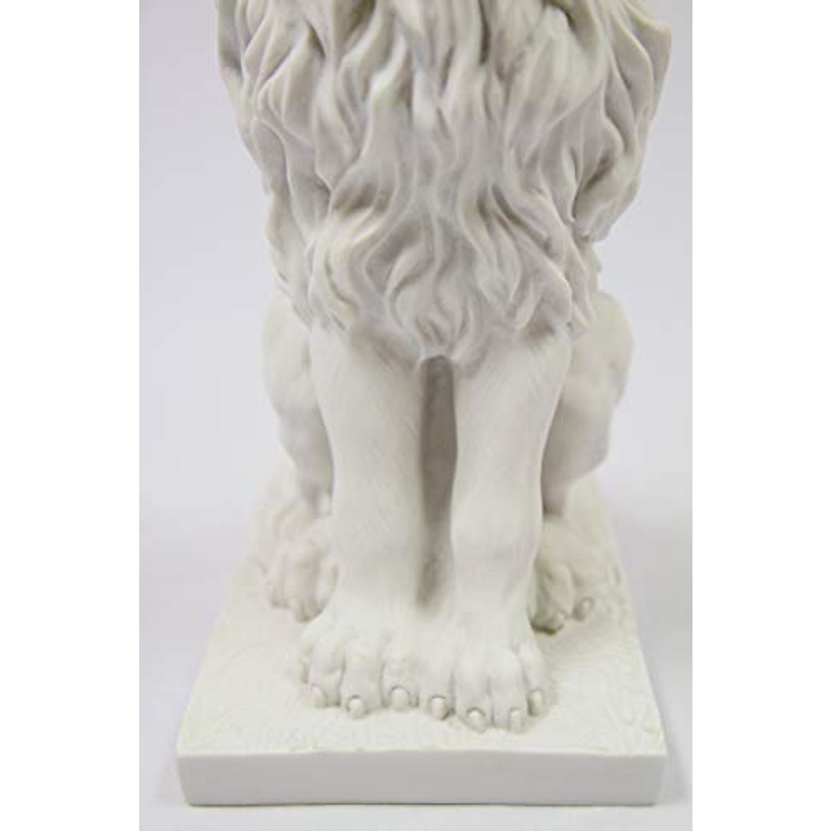15" Sitting Down Aggressive Lion Statue Figurine Figure Vittoria Collection Made in Italy Indoor Outdoor Garden