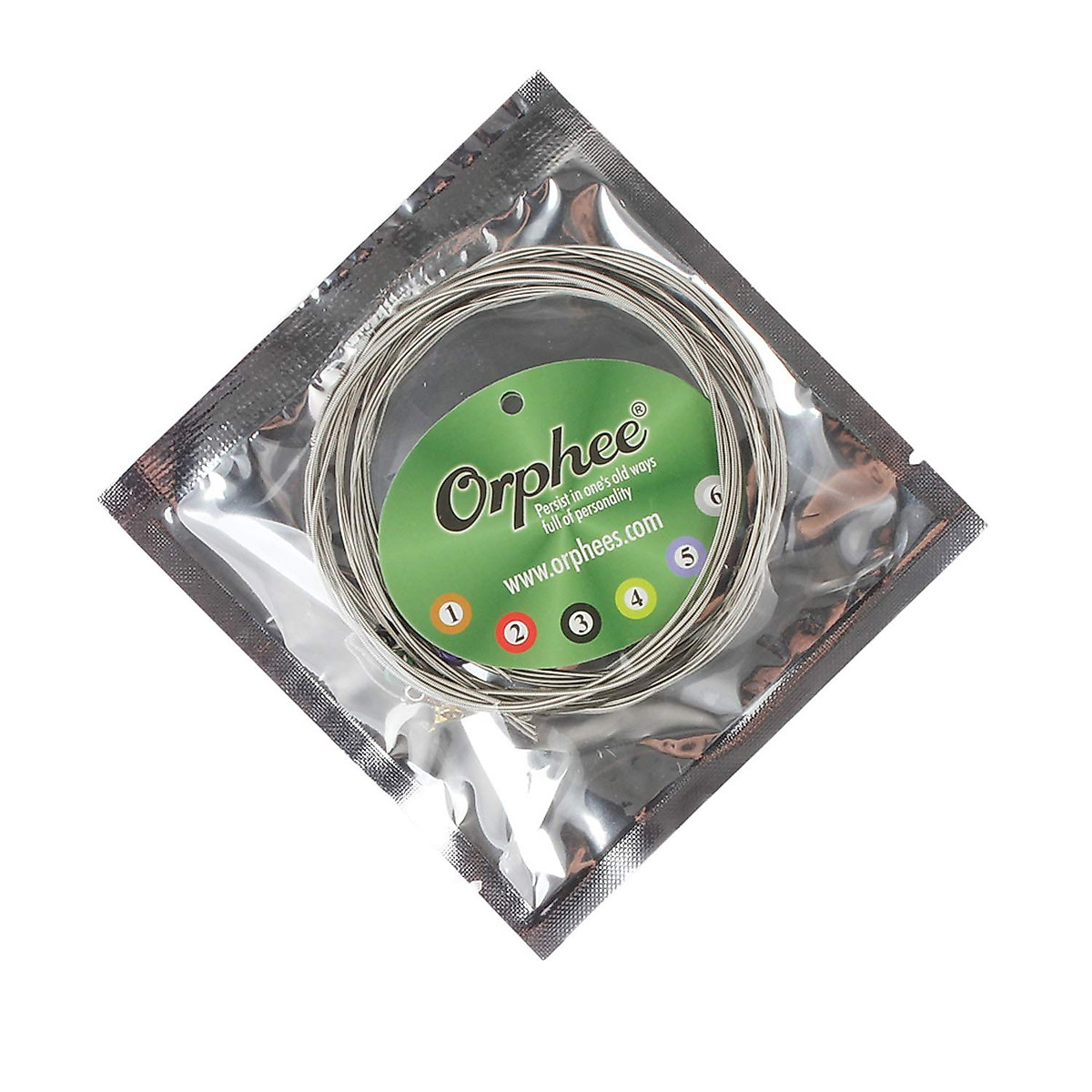 5 Packs Full Set Orphee RX17 Nickel Alloy Colorful Ball-End Electric Guitar Strings Standard Tension 010-046
