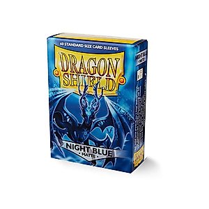 Arcane Tinmen Dragon Shield Standard Size Card Sleeves – Matte Night Blue 60CT – MTG Card Sleeves are Smooth & Tough – Compatible with Pokemon, Yugioh, & Magic The Gathering Card Sleeves,AT-11242