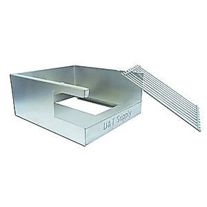 Butane stove silver frame, Stainless steel, Windproof, Kitchen, Indoor-Outdoor, Housing, 14''Lx12''Wx5.5''H