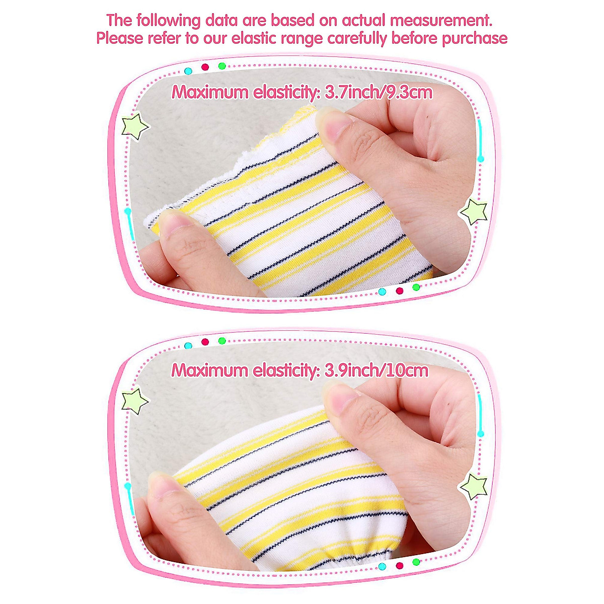 24 Pairs Newborn Baby Mittens Unisex Cute Glove No Scratch Baby Mittens Gloves for 0-6 Months Boys Girls