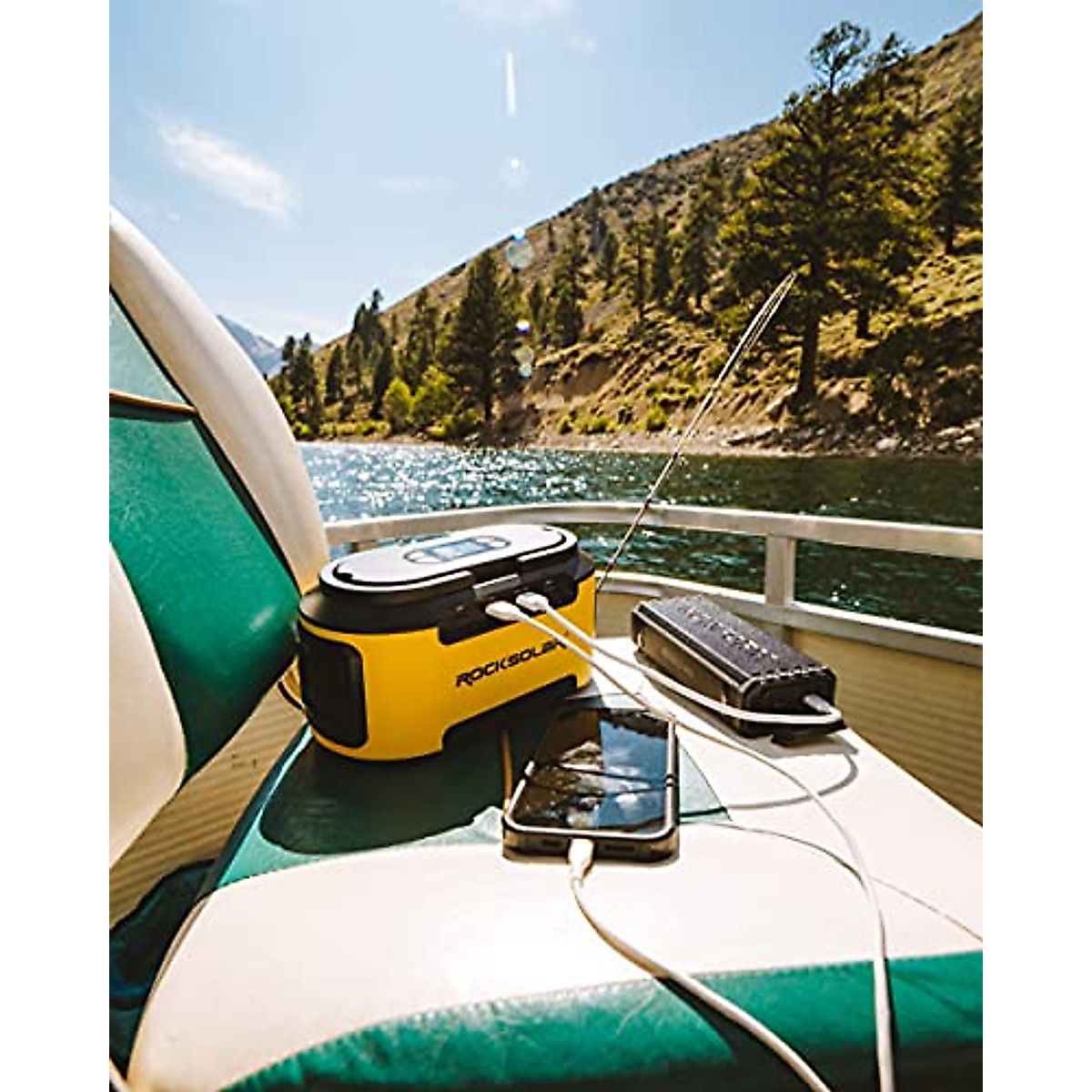 ROCKSOLAR Portable Power Station 200W Ready RS420 - 222Wh Backup Lithium Battery, Solar Generator Power Supply with AC/USB/12V DC Outlets for Camping, RV, Home, Outdoor, Emergency