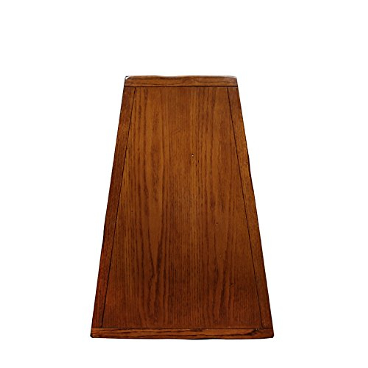 Leick Rustic Oak Slate Tile Recliner Wedge End Table