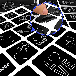 Sixberry 20 Sheets Temporary Tattoos Stencils for Kids, Glitter Henna Face Body Paint Stencil Kit, Girls Flowers Mermaid Boys Dragon Airbrush Art Tattoo for Birthday Halloween Christmas Party Favors