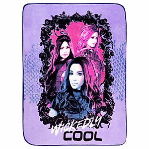 Franco Kids Bedding Soft Plush Micro Raschel Throw, 46 in x 60 in, Disney Descendants 3