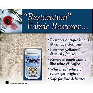 Mayardfun Liphontcta Engleside Products Restoration Hypoallergenic Powder to Clean Antique and Delicate Linens Safely 32 Ounce Tub- One