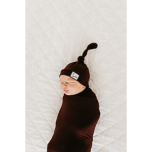 Large Premium Knit Baby Swaddle Receiving Blanket "Moose" by Copper Pearl