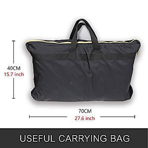 Happybuy Golf Cart roof up to 79" L Golf Cart Covers 4 Passenger Premium Tight Weave Ezgo Golf Cart Accessories Travel 4-Sided Fits Club Car（Black 011）