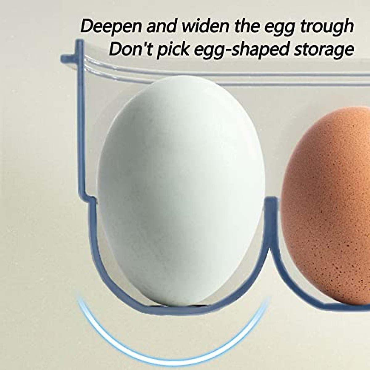 Clear Egg Tray Storage Box,Egg Holder With Lid And Special Buckle,Stackable PET Plastic Refrigerator Organizer Bins,Grey-24pieces