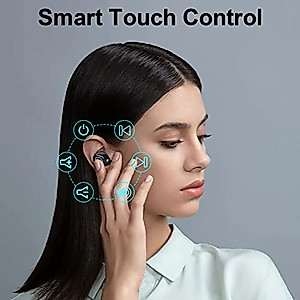 Wireless Earbuds Bluetooth in Ear Headphones for iPhone 14 Pro Max Build in Microphone Noise Cancelling Stereo Headset with Charge Case 40H Play for Galaxy S22 Ultra Galaxy Z Flip 3 Fold S21 FE